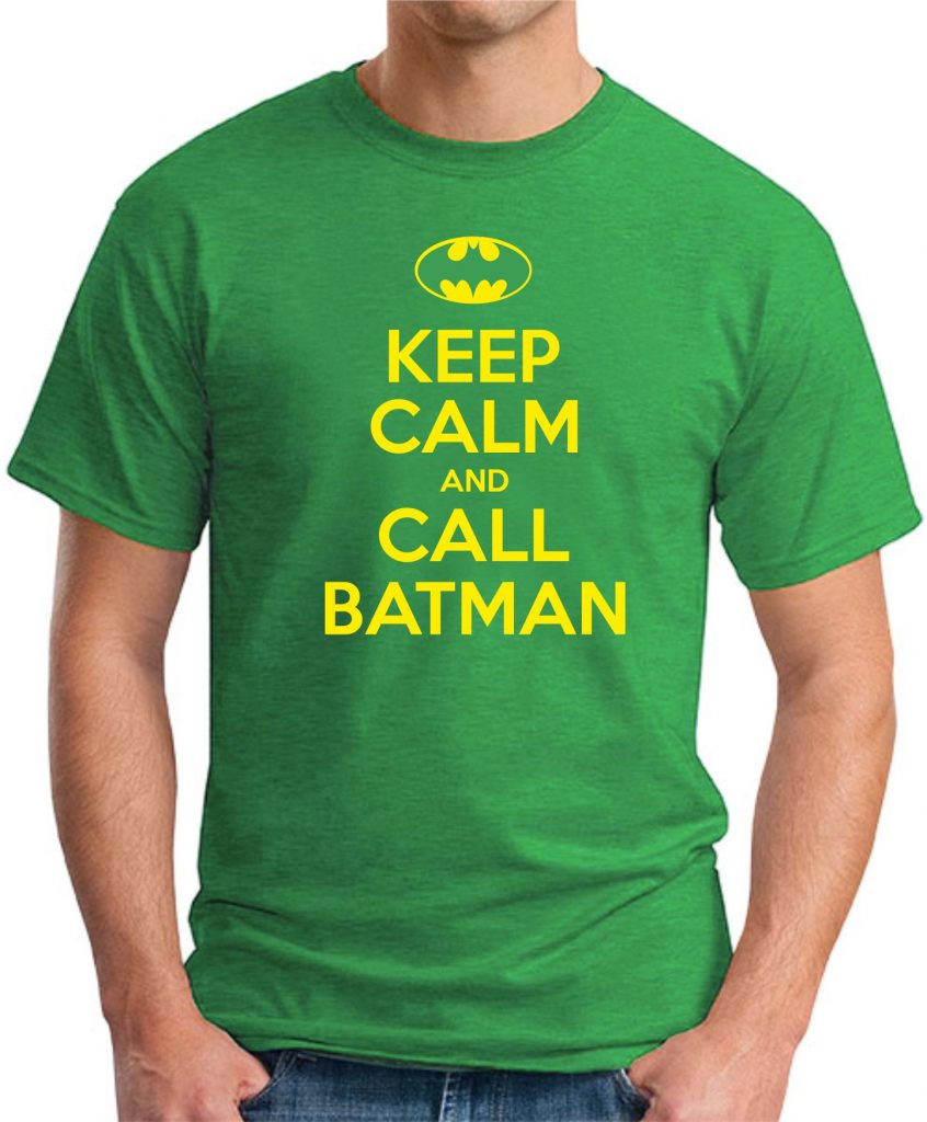 KEEP CALM AND CALL BATMAN T-SHIRT - GeekyTees