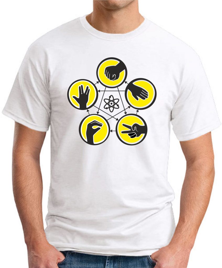 ROCK PAPER SCISSORS LIZARD SPOCK T-SHIRT - GeekyTees
