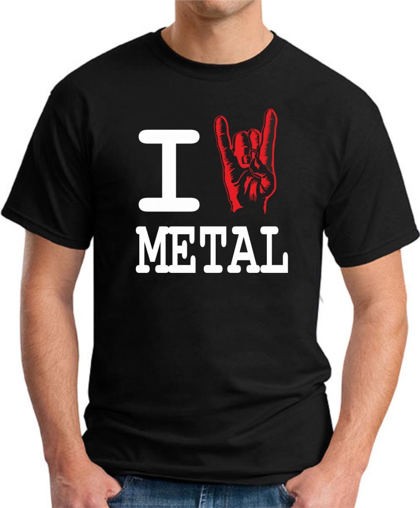 I HEART METAL T-SHIRT - GeekyTees