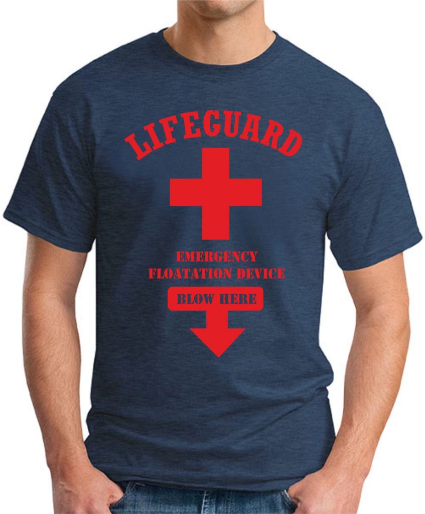 LIFEGUARD EMERGENCY FLOATATION DEVICE T-SHIRT - GeekyTees