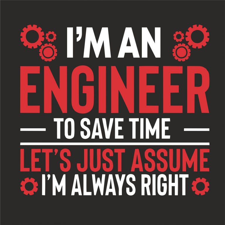 I'M AN ENGINEER - ASSUME I'M ALWAYS RIGHT T-SHIRT - GeekyTees