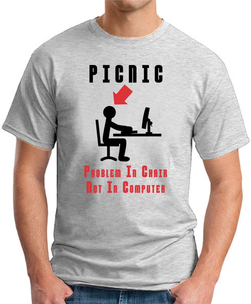 PROBLEM IN CHAIR NOT IN COMPUTER T-SHIRT - GeekyTees
