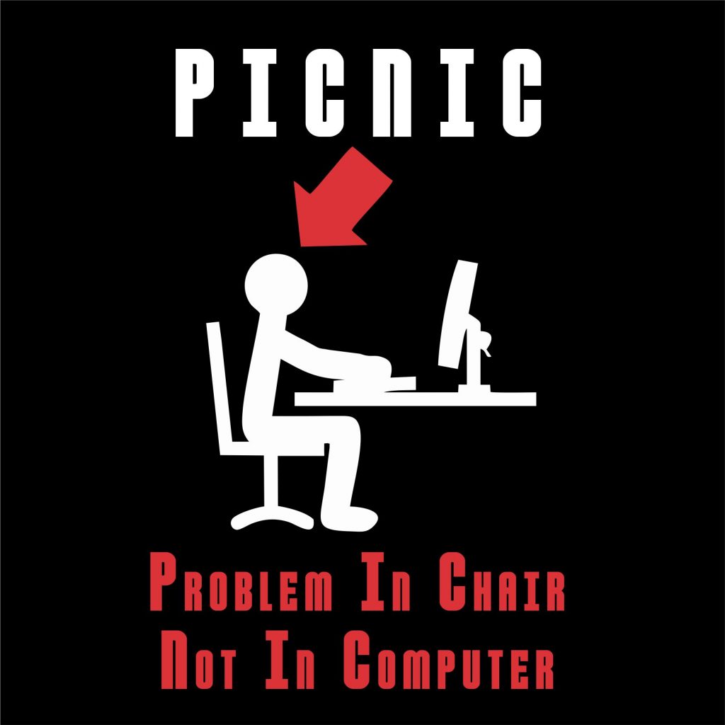 PROBLEM IN CHAIR NOT IN COMPUTER T-SHIRT - GeekyTees